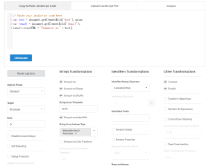 難読化(Javascriptの難読化) - CyberDraco
