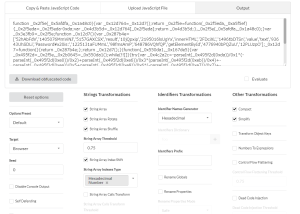 難読化(Javascriptの難読化) - CyberDraco